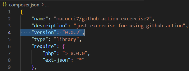 【GitHub】Actionsでcomposer.jsonのバージョンを自動タグ付け | macocci7s blog